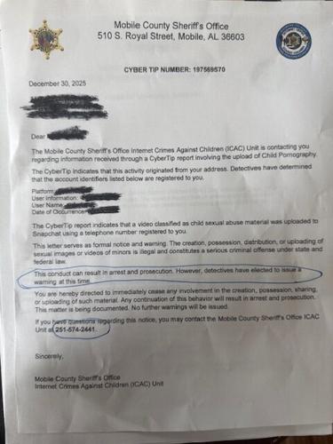 Warning letters for child porn suspects? AL sheriff explains | Mobile ...