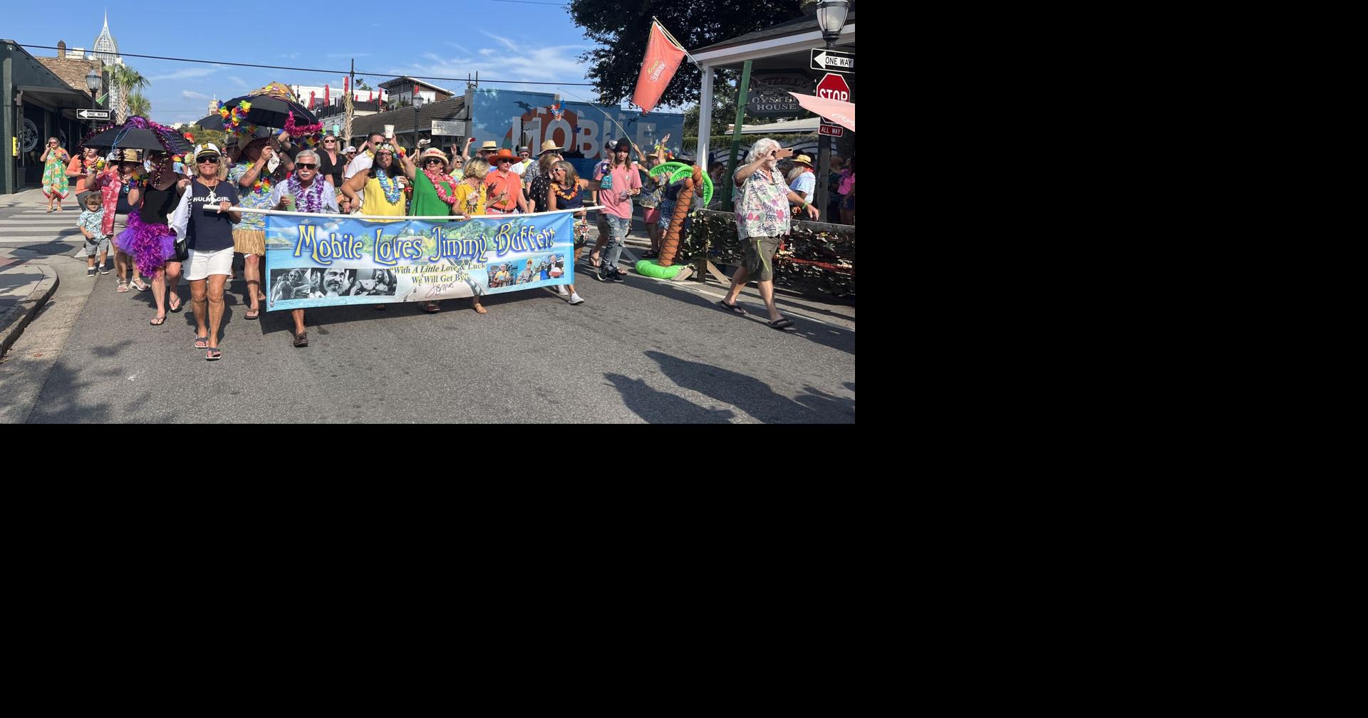 'Mobile loves Jimmy Buffett': Hundreds celebrate Buffett in second-line ...