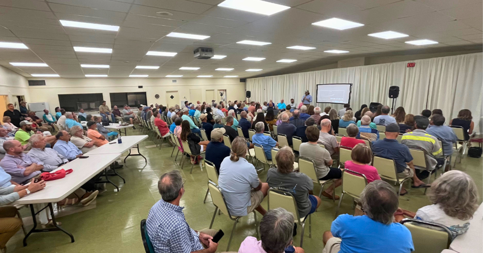 'No more federal mud dumping' — Standing room only at Baykeeper town ...