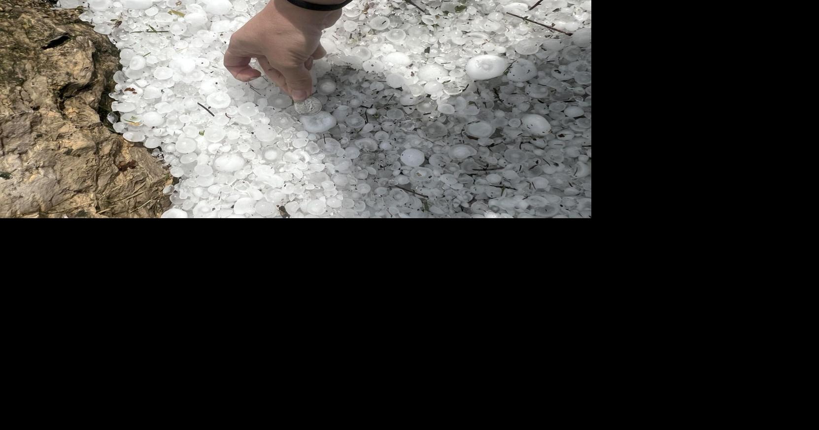 Massive Hailstorm Hits Eldon With Golf Ball Sized Hail, As Storms Blast ...