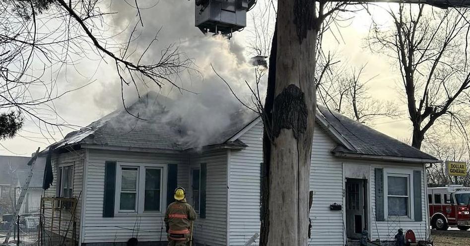 Large House Fire In Eldon; Firefighters Battle Cold, Ice, & Flames ...