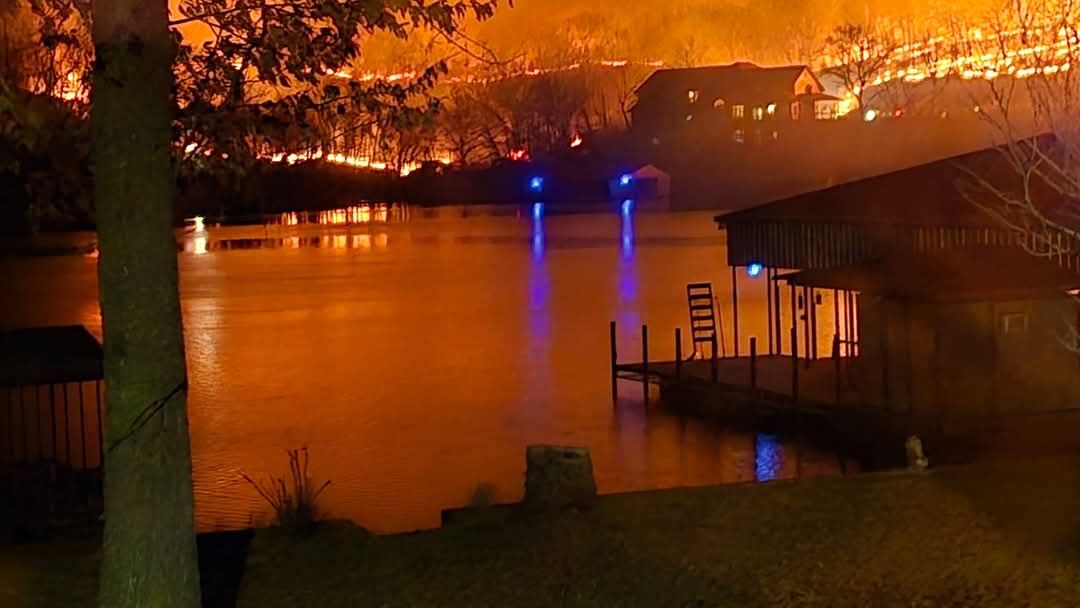 Massive Fire Last Weekend At Lake Of The Ozarks Was A Controlled Burn ...