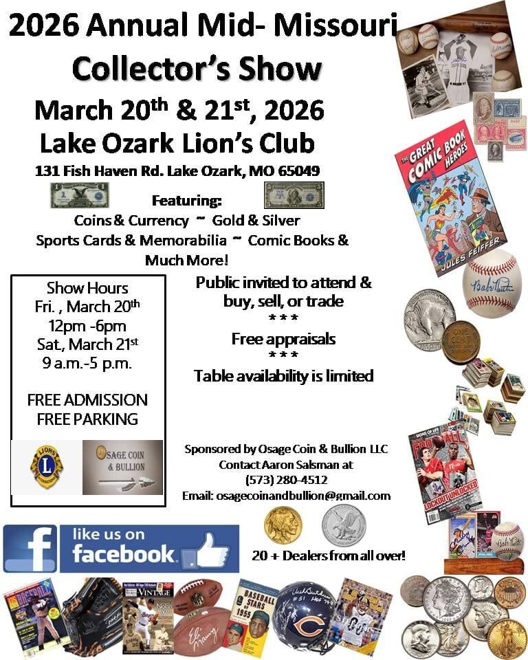 2026 Annual Mid-Missouri Collector's Show | Upcoming Events | lakeexpo.com