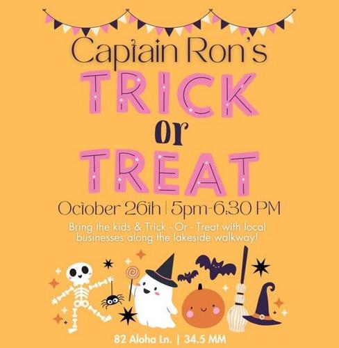 Captain Ron's - Trick-or-Treat Night! | Upcoming Events | lakeexpo.com