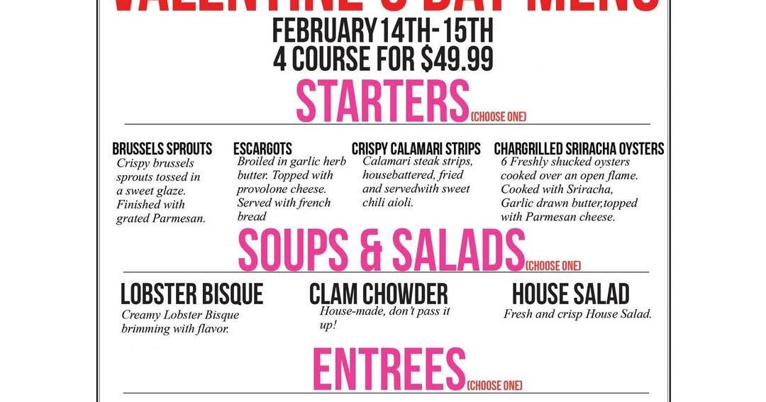 Valentine's Day @ Tucker's Shuckers | Upcoming Events | lakeexpo.com