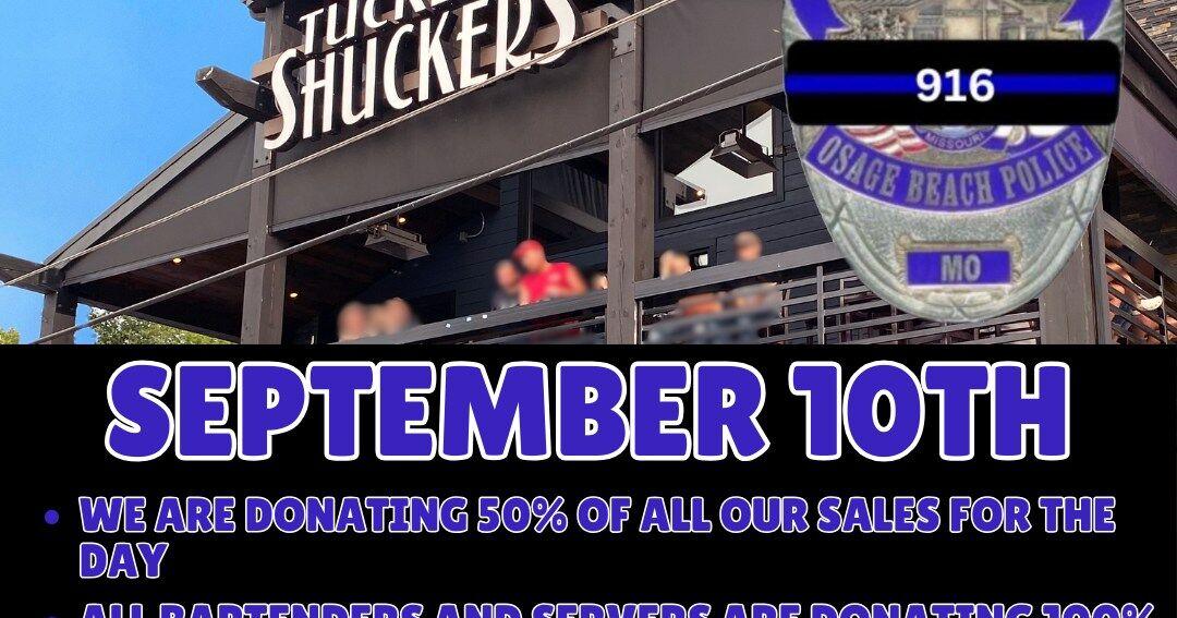 Tucker's Shuckers Fundraising Event for Officer Carson & Her Family ...