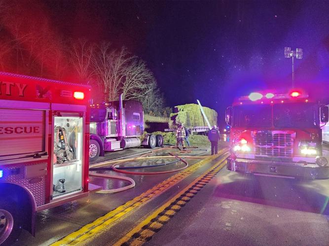 Hay On Fire! Flaming Truckload Shuts Down Lake Area Highway | Crashes ...