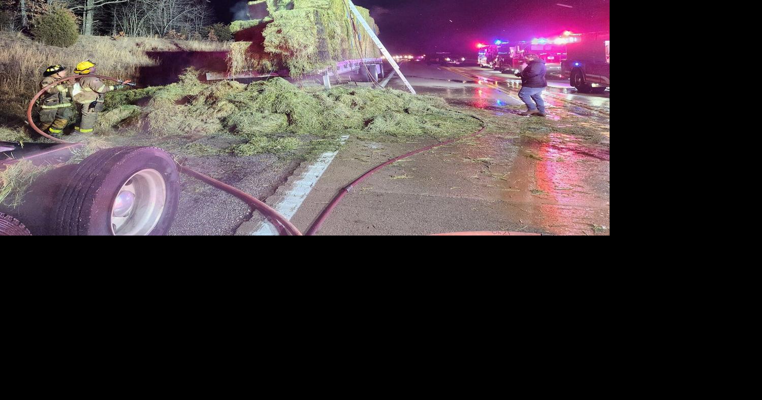 Hay On Fire! Flaming Truckload Shuts Down Lake Area Highway | Crashes ...