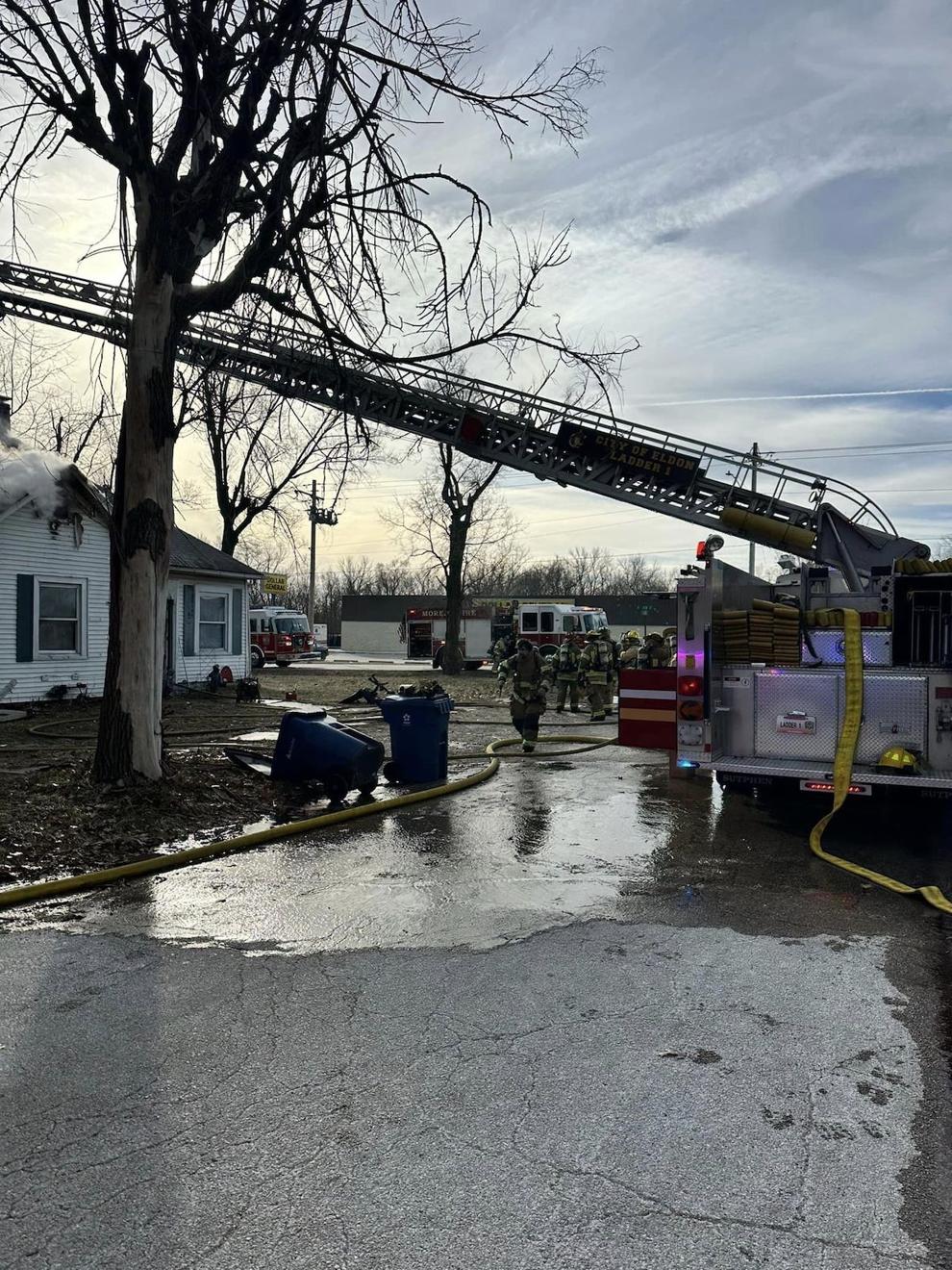 Large House Fire In Eldon; Firefighters Battle Cold, Ice, & Flames ...
