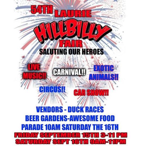 54th Annual City of Laurie Hillbilly Fair 2023 | Upcoming Events ...