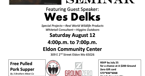 1st Annual Fall Food Plotter Seminar | | lakeexpo.com