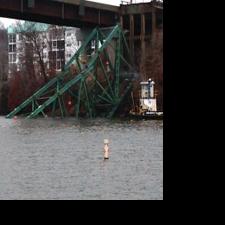 Hurricane Deck Bridge Demolished! Three Million Pounds Of Steel Plunge ...