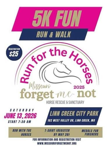 Missouri-Forget-Me-Not Annual Run with the Horses 5K Fun Run/Walk ...