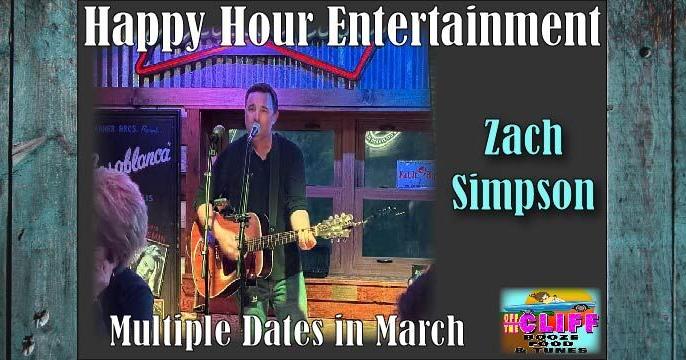 Off the Cliff - Zach Simpson Happy Hour | Upcoming Events | lakeexpo.com