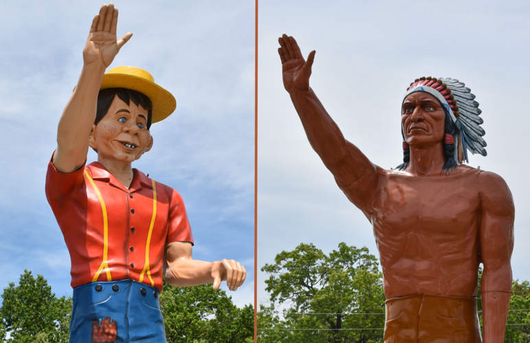 The Ozark Halfwit Is Back! Iconic Hillbilly Statue Returns To The ...