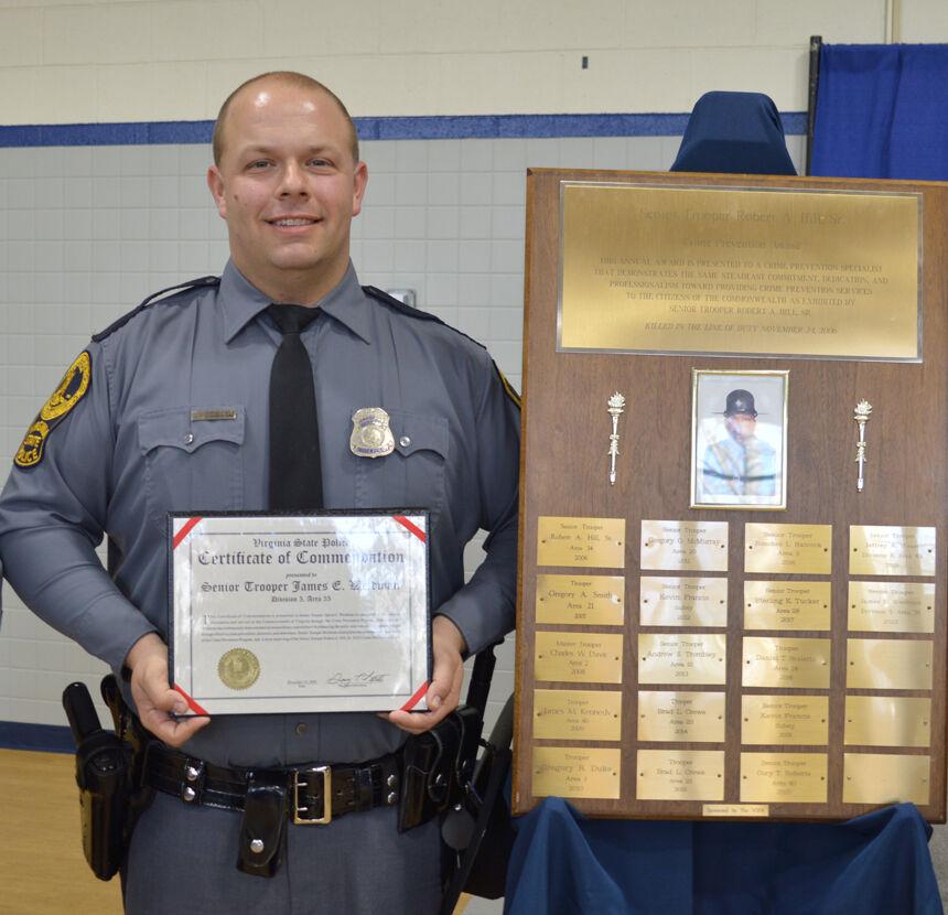 Local State Trooper receives Senior Trooper Robert A. Hill, Sr., Crime ...