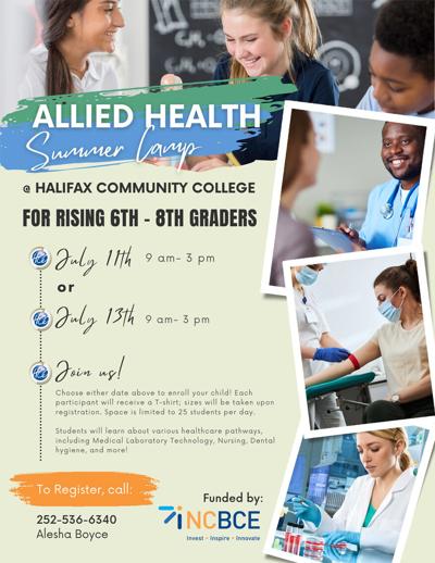 Halifax Community College Announces Free Allied Health Summer Camp for ...