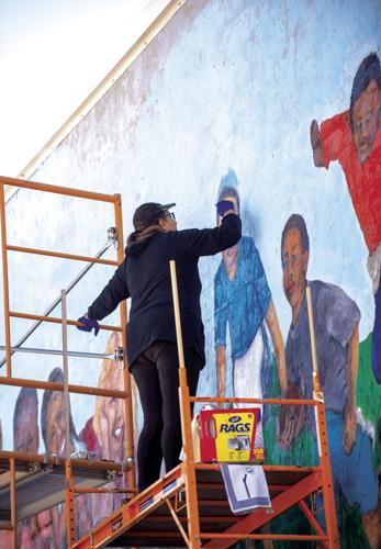 Littleton Academy celebrates new mural on school gymnasium building ...