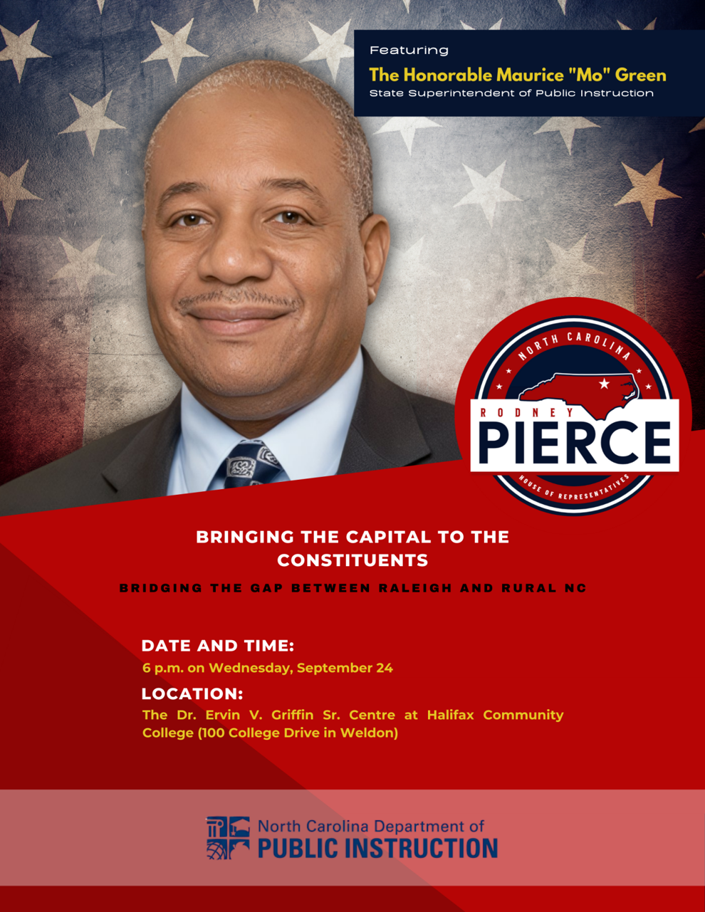 Rep. Rodney D. Pierce to Host State Superintendent Maurice “Mo” Green ...