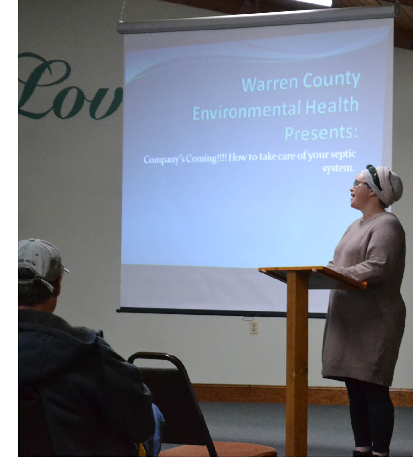 Mendez delivers septic tank maintenance presentation at the December ...