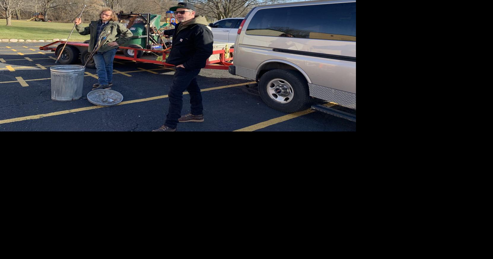 Jason Mack and Robert Elliott answer the students' questions during ...