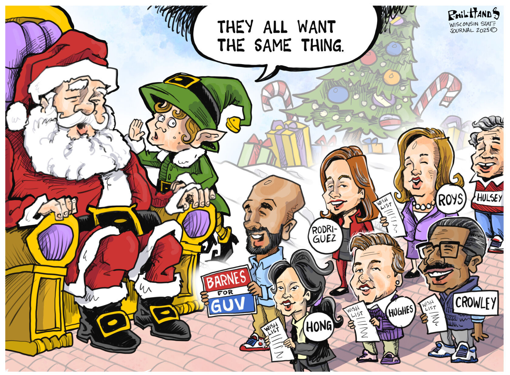 Phil Hands' festive collection of holiday cartoons