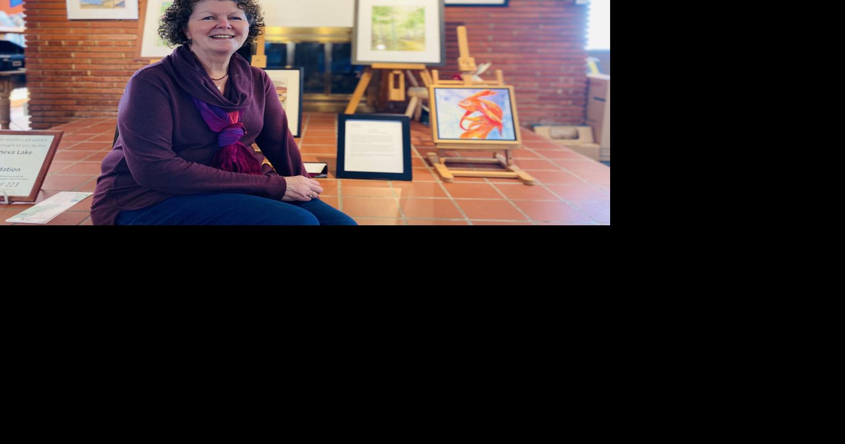 McConnell's art on display at library