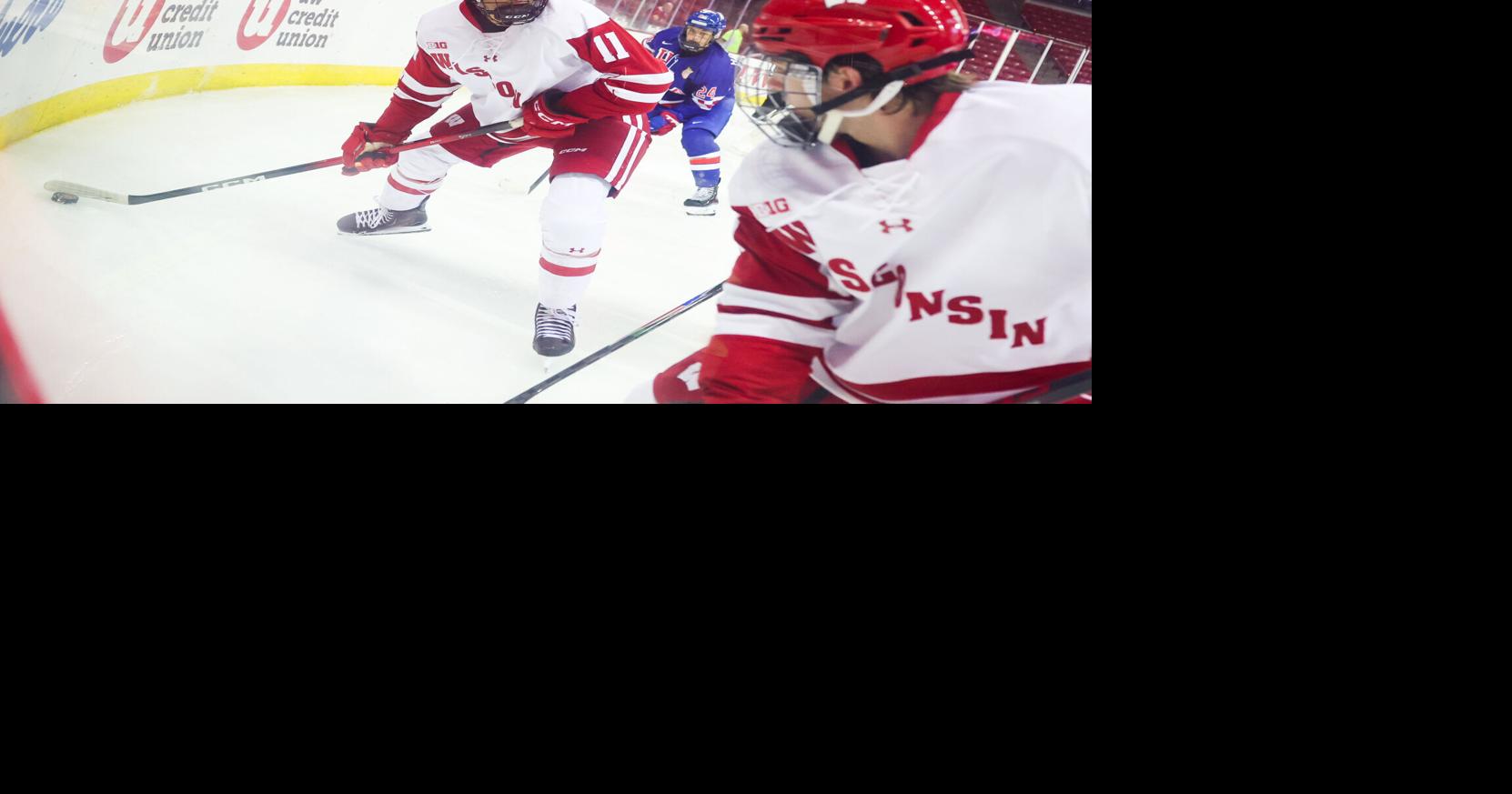 Simon Tassy finding his spot again for Wisconsin hockey