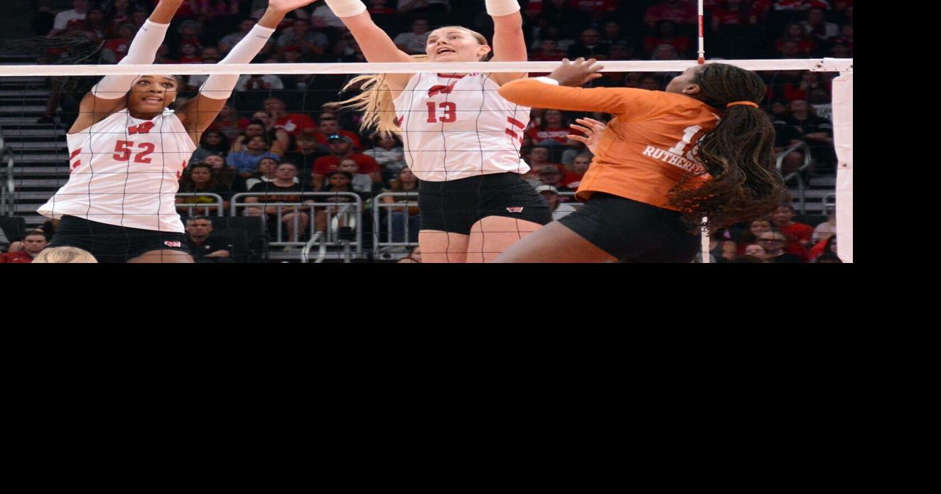 Scene from Volleyball Showcase between Wisconsin and Texas at Fiserv Forum