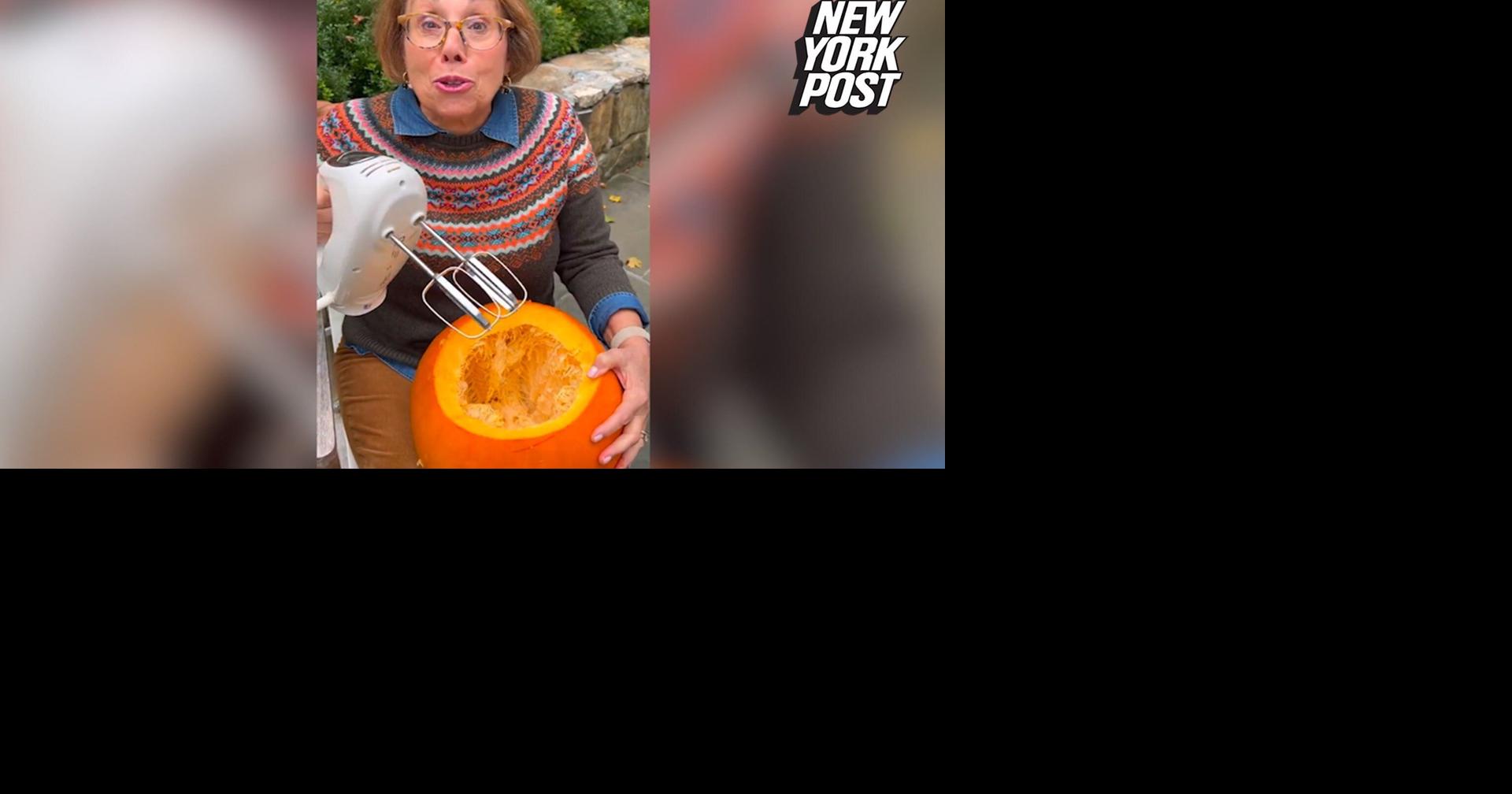 Grandma goes viral on TikTok with surprising pumpkin-carving hack
