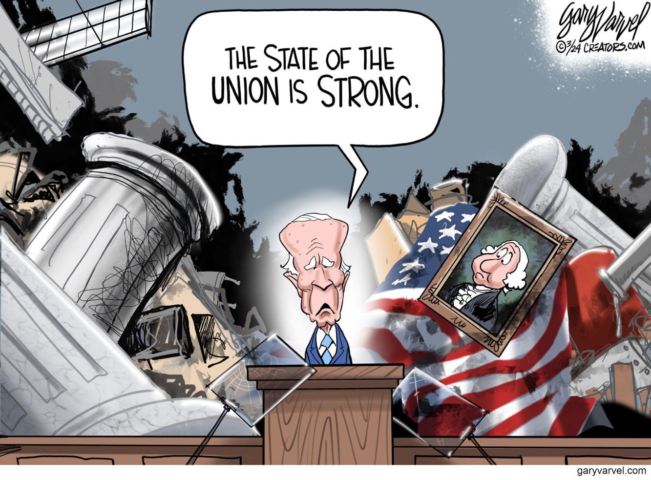 8 cartoons debate Joe Biden's State of the Union