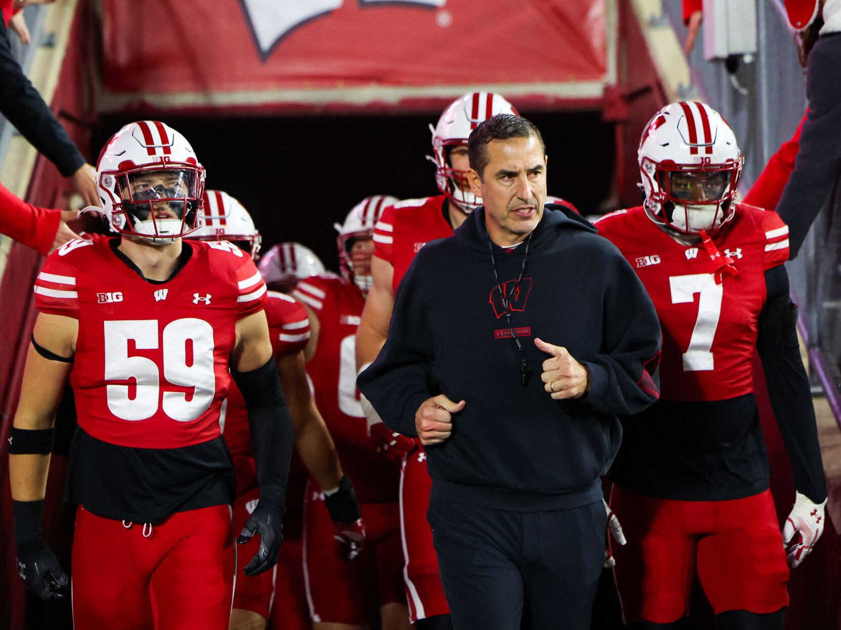 Watch Wisconsin Badgers fans storm field at Camp Randall