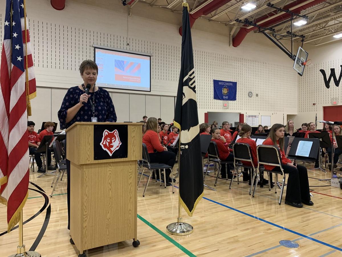 Lake Geneva Middle School conducts annual Veterans Day celebration