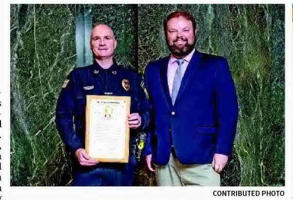 Rep. August honors Erickson as First Responder of the Year