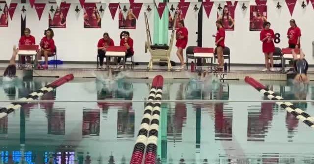 Badger girls swim team finish sixth at state championships