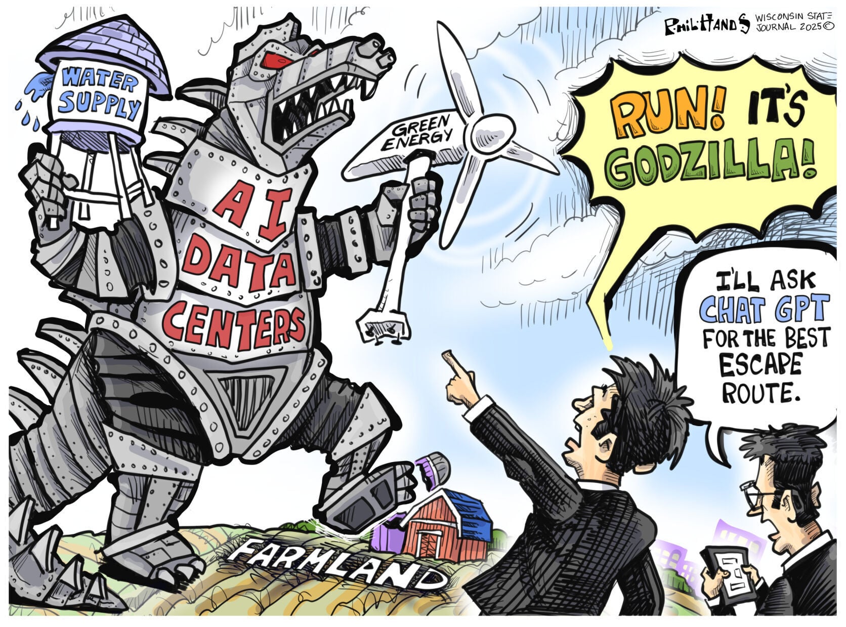 Phil Hands' favorite cartoons about data centers in Wisconsin