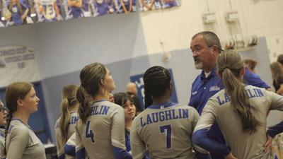 Laughlin girls volleyball drops match against GV Christian | Sports ...