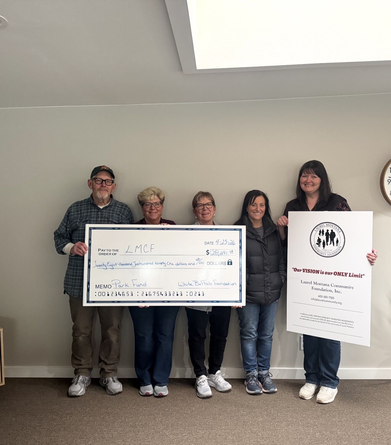 White Buffalo Foundation donates $28,000 to Community Foundation for ...