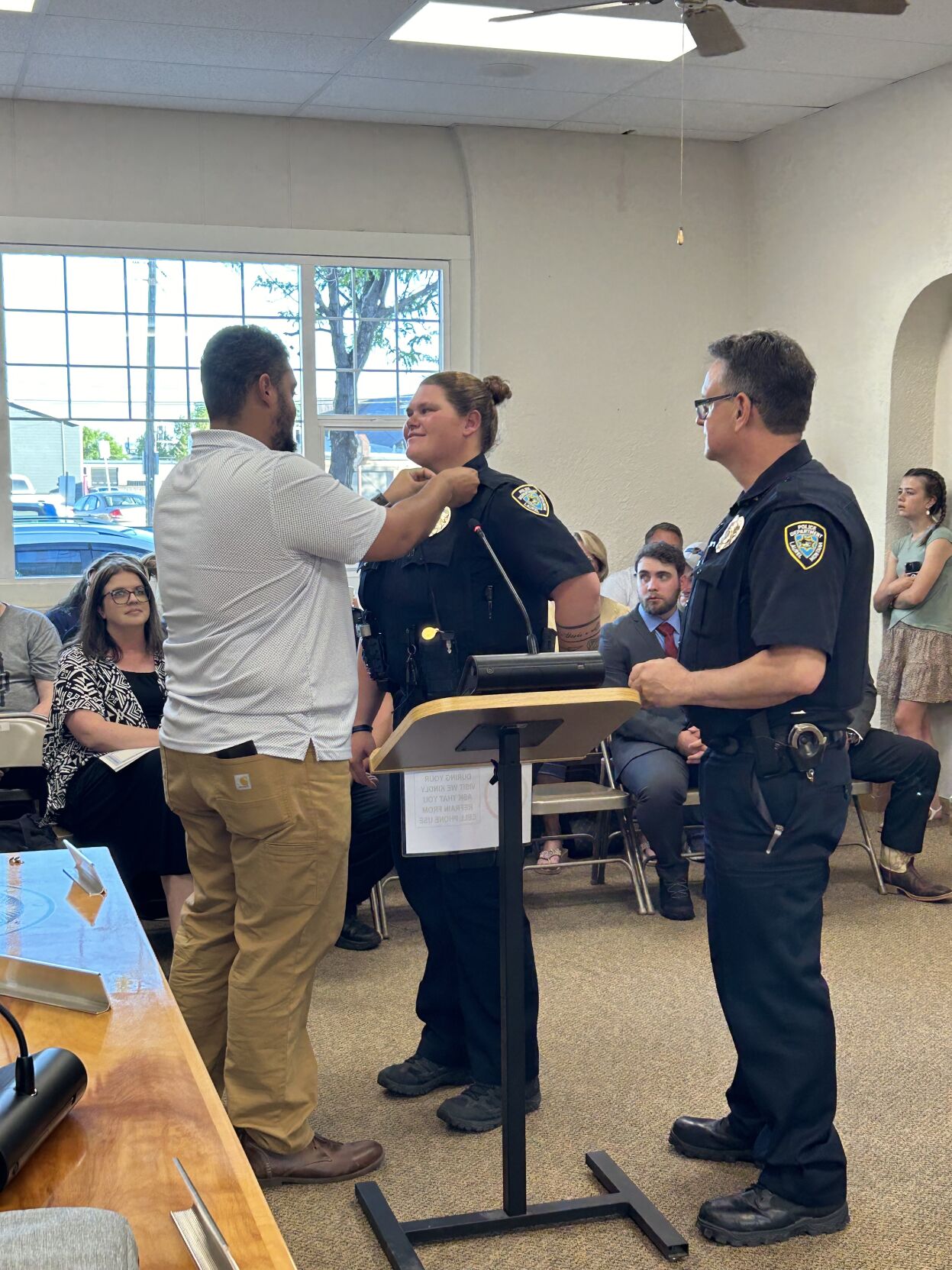 Laurel Police Department promotes Anglin and Swan, welcomes two new ...