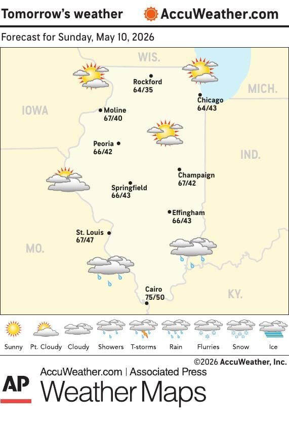 AP BB IL0509 WEATHER MAP | Nation & World | leadertelegram.com