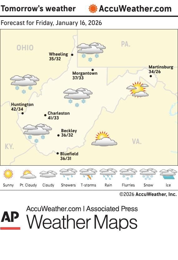 AP DD WV0115 WEATHER MAP | Nation & World | leadertelegram.com