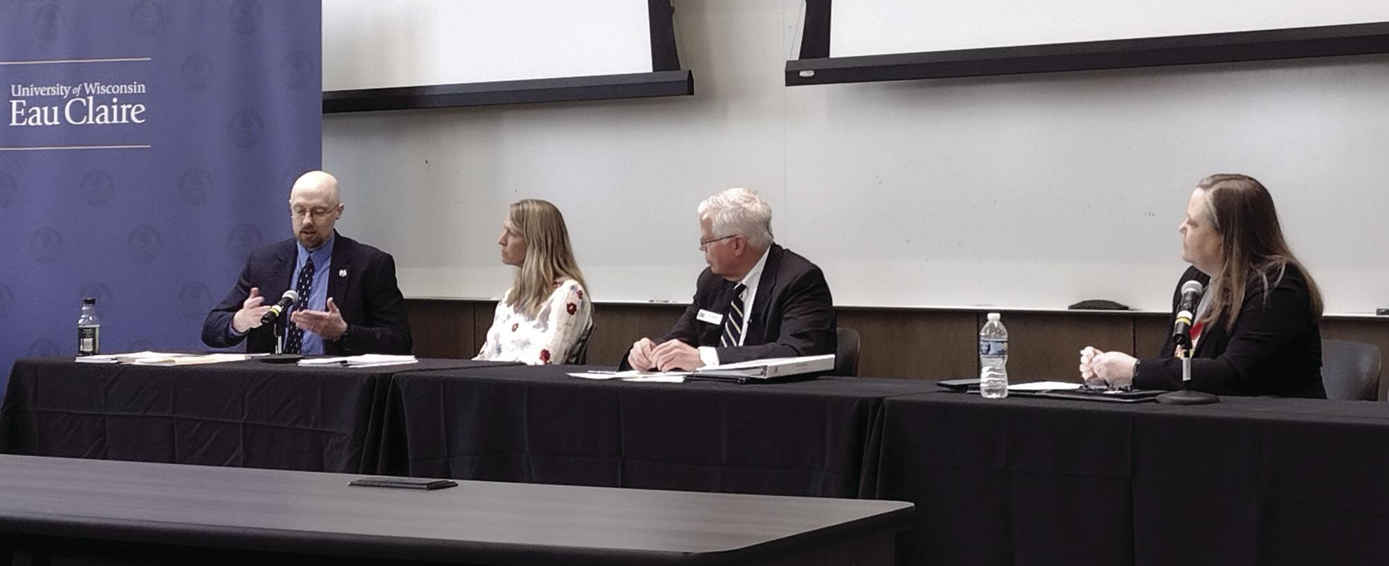 UW System president hosts free speech panel at UW-Eau Claire | Front ...