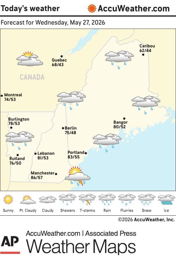 AP DD NNE0527 WEATHER MAP | Nation & World | leadertelegram.com