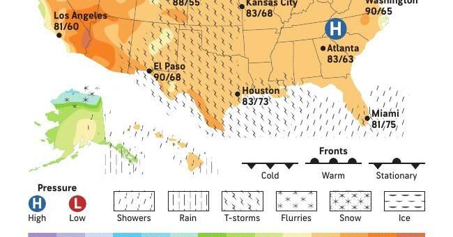 AP PM CCUS0603 WEATHER MAP | Nation & World | leadertelegram.com