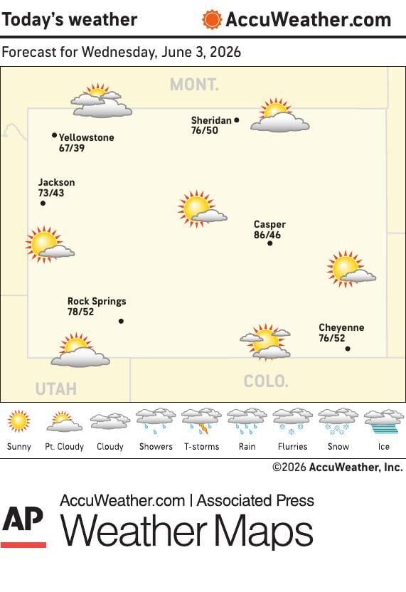 AP DD WY0603 WEATHER MAP | Nation & World | leadertelegram.com