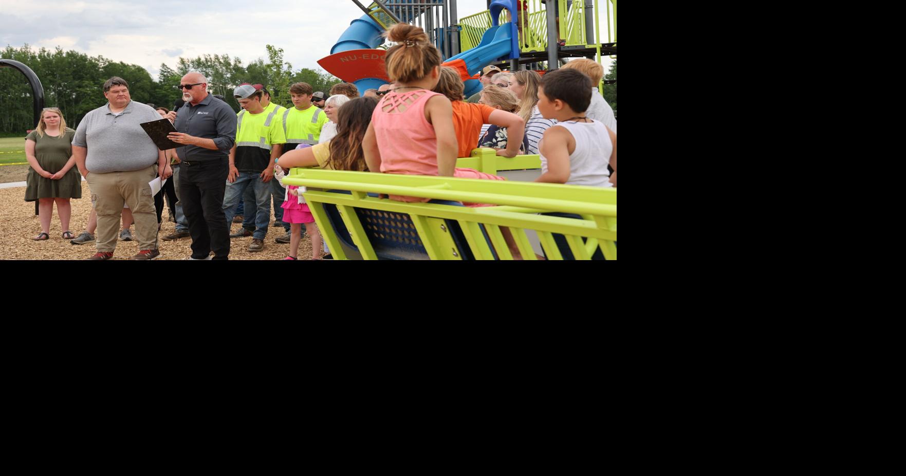 Menomonie celebrates new playground in Phelan Park, voted on by area ...