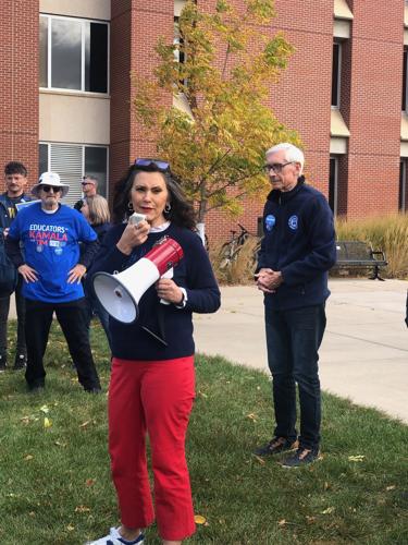 Evers, Whitmer campaign for Harris at UW-Eau Claire | Daily Updates ...