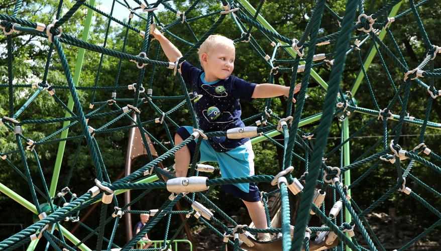 Fair play: Remodeled Carson Park playground sports better accessibility ...