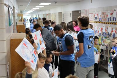 North students visit elementary schools for homecoming to inspire students | Local News ...