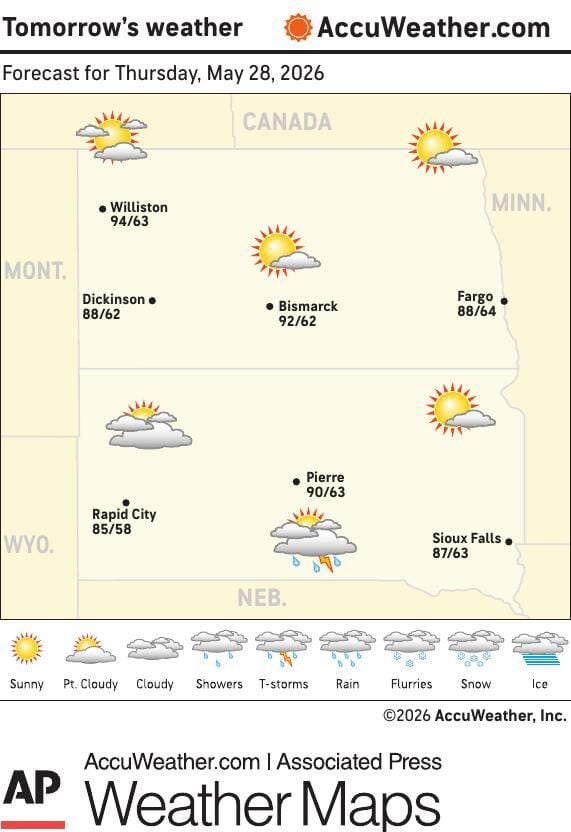 AP EE DAK0527 WEATHER MAP | Nation & World | leadertelegram.com